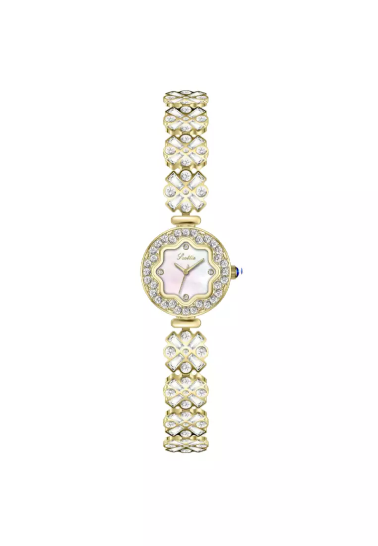 Buy OPCHIC Mermaid Flower-Shaped Diamond-Studded Women's Watch (Women's ...