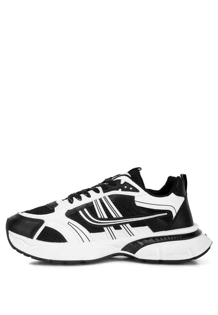 Buy London Rag Men's Chunky Lace-Up Sneakers In Black 2025 Online ...