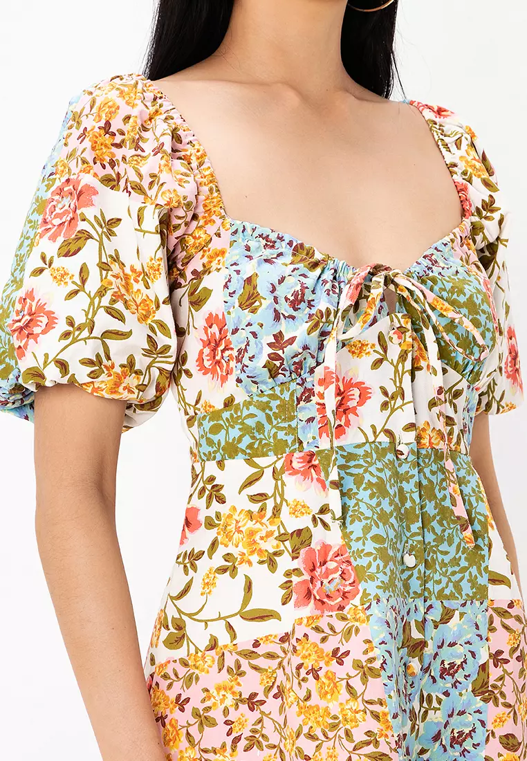 Buy ASOS Design Twill Sweetheart Mini Tea Dress 2025 Online | ZALORA ...