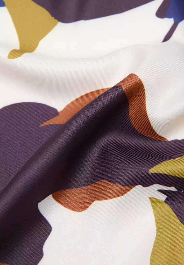 Jual Mango Floral Satin Scarf Original 2025 | ZALORA Indonesia