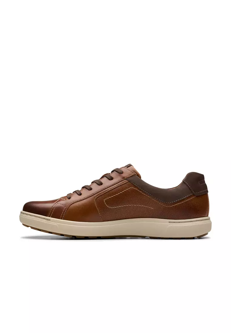 Buy CLARKS Mens Mapstone Lace Sneakers - Tan Leather 2025 Online | ZALORA