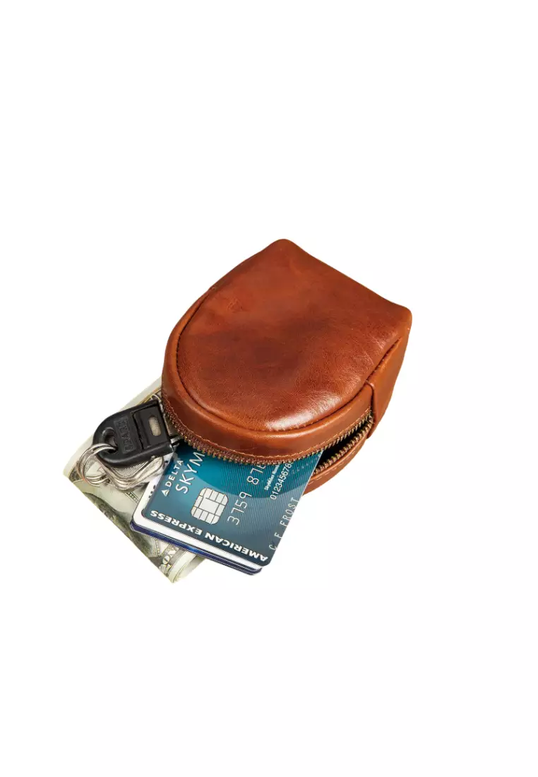 Buy SOEOES Genuine Leather Small Backpack-Style Coin Purse, Coin Purse ...