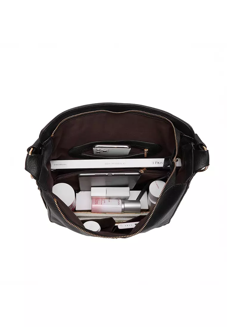 Jual C2 Outfitters C2 Glenca Black 2-in-1 Hobo Shoulder Bag - Tas Hobo ...