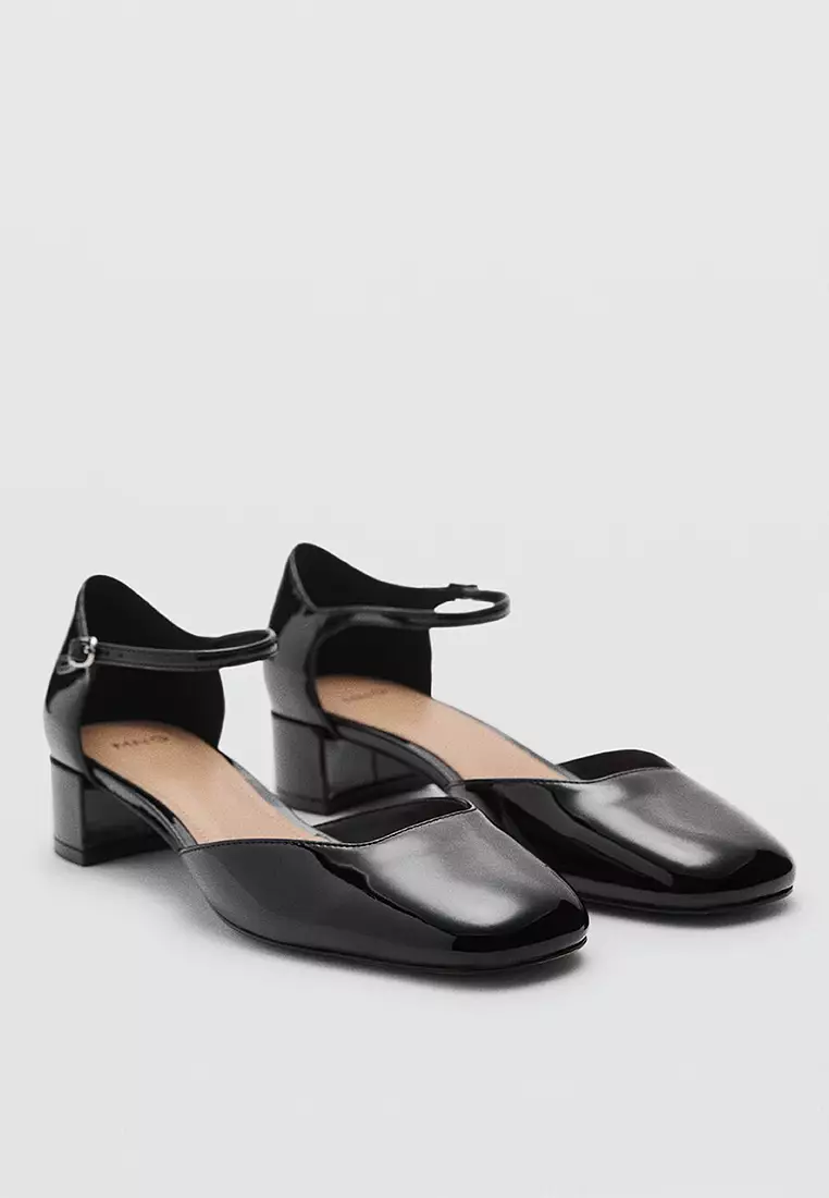 Buy Mango Patent Leather-Effect Heeled Shoes 2025 Online | ZALORA