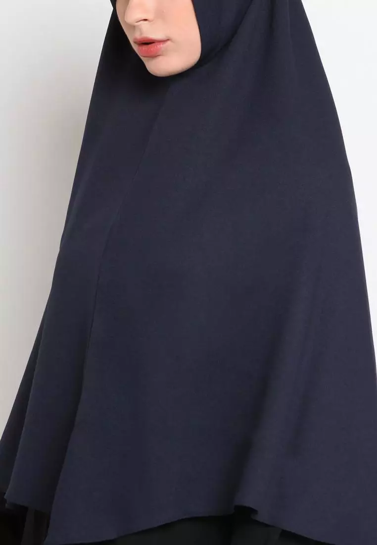 Jual ZAYIDAN Hilya Khimar Instan Hijab Syari - Navy Original 2025 | ZALORA Indonesia