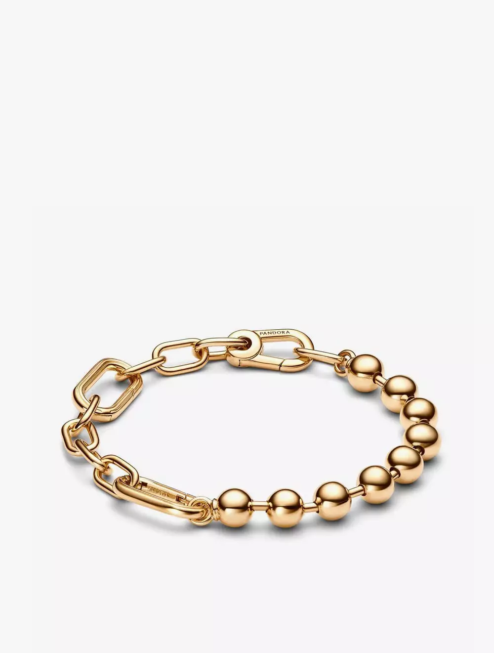 Jual PANDORA 14k Gold-plated bead and link bracelet Original 2025 | ZALORA Indonesia