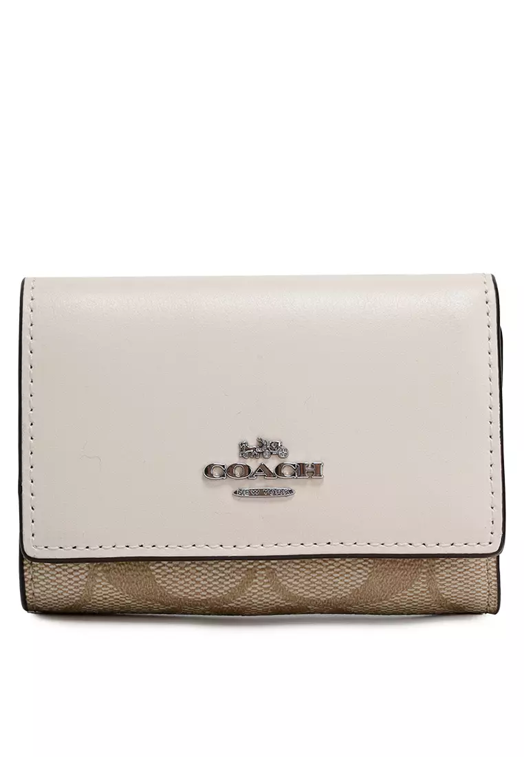Coach Micro Wallet in Signature Canvas (me) 2025 | Buy Coach Online ...