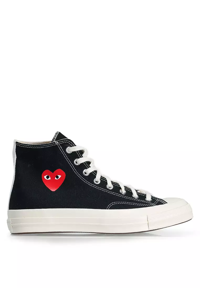Jual CDG Play Chuck 70 Small Red Heart High-Top Sneakers (ik) Original ...