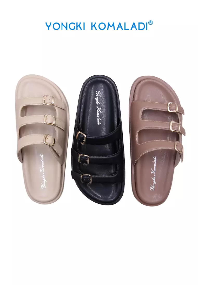Jual Yongki Komaladi YONGKI KOMALADI SANDAL WANITA OL-KVN4690-24 HITAM ...