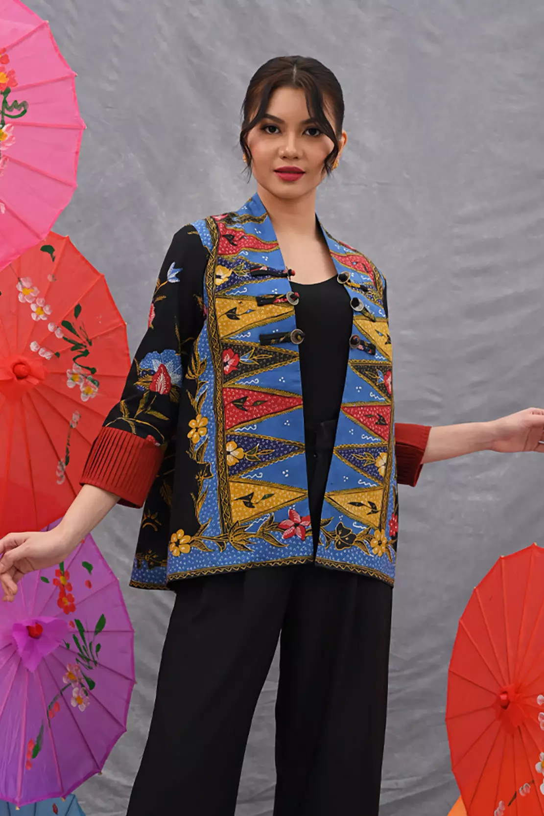 Jual Nona Rara Batik NONA RARA - Jesse Tulis Betawi T4163, Baju Kerja ...