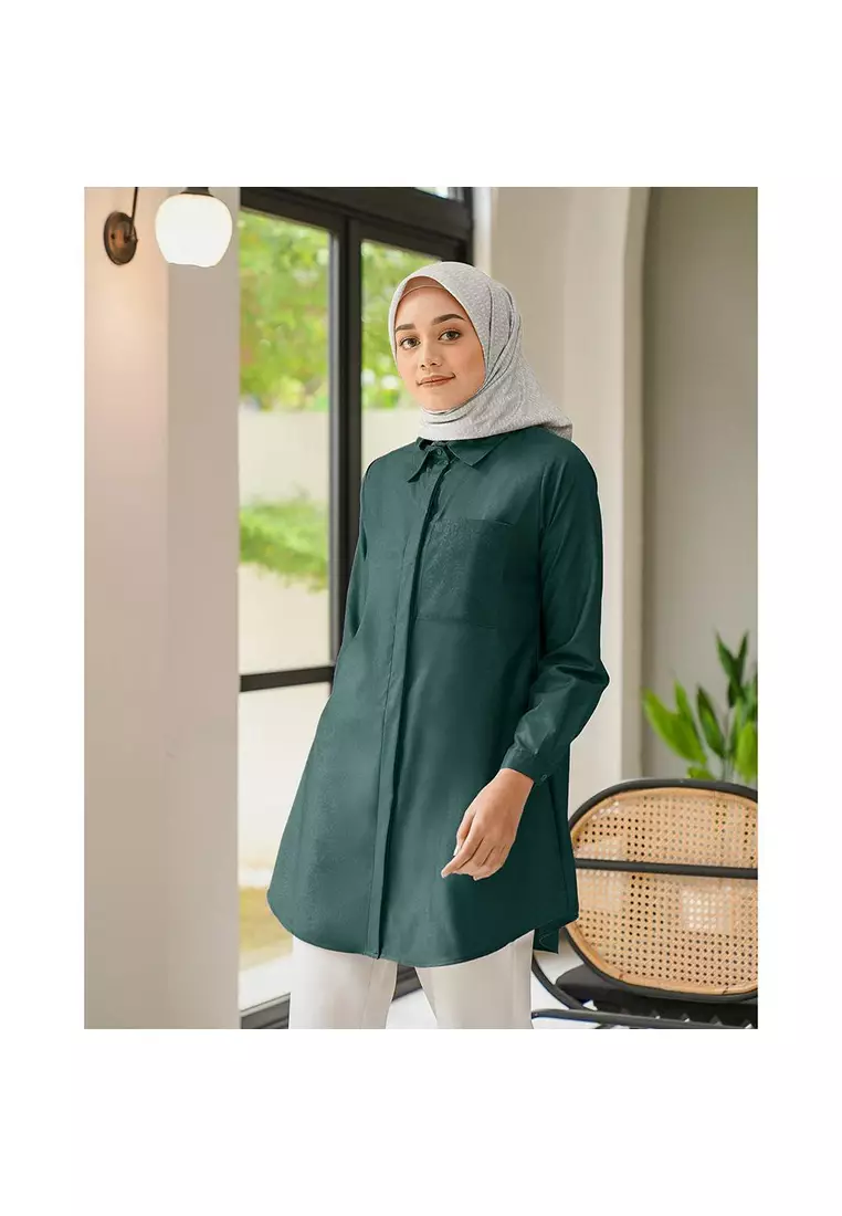 Jual geulis.id Geulis.id DAREEN SHIRT TUNIK KERJA / KEMEJA KERJA / KEMEJA ANTIKUSUT (7 warna ...