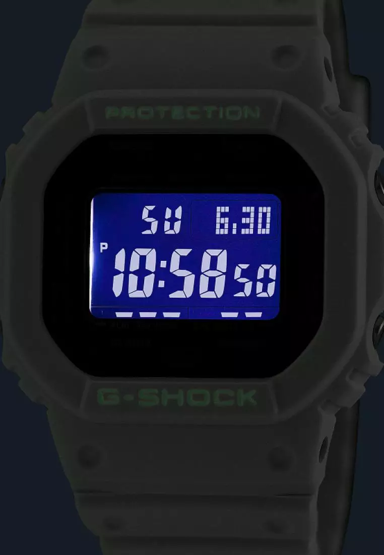 Buy Casio Casio G-Shock Digital White Resin Strap Unisex Watch DW ...