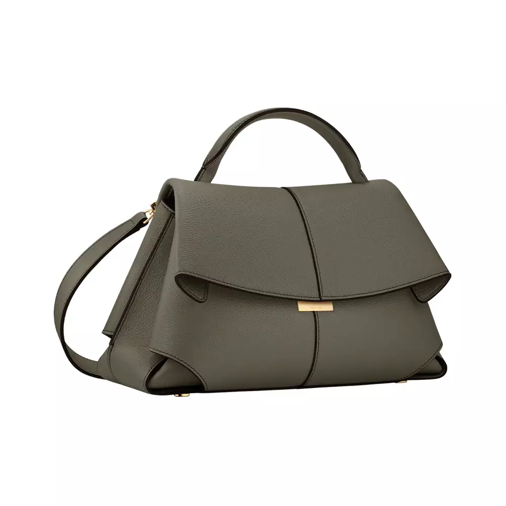 Jual Polene Mokki Grained Leather Handbag Smoky Green Ghw Original 2026 ...