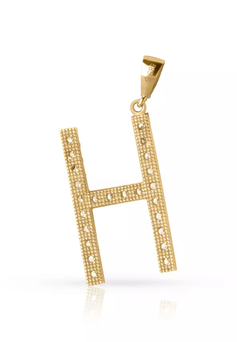 Buy Foundry Foundry 14k H Big Pavé Pendant Gold 2024 Online | ZALORA Philippines