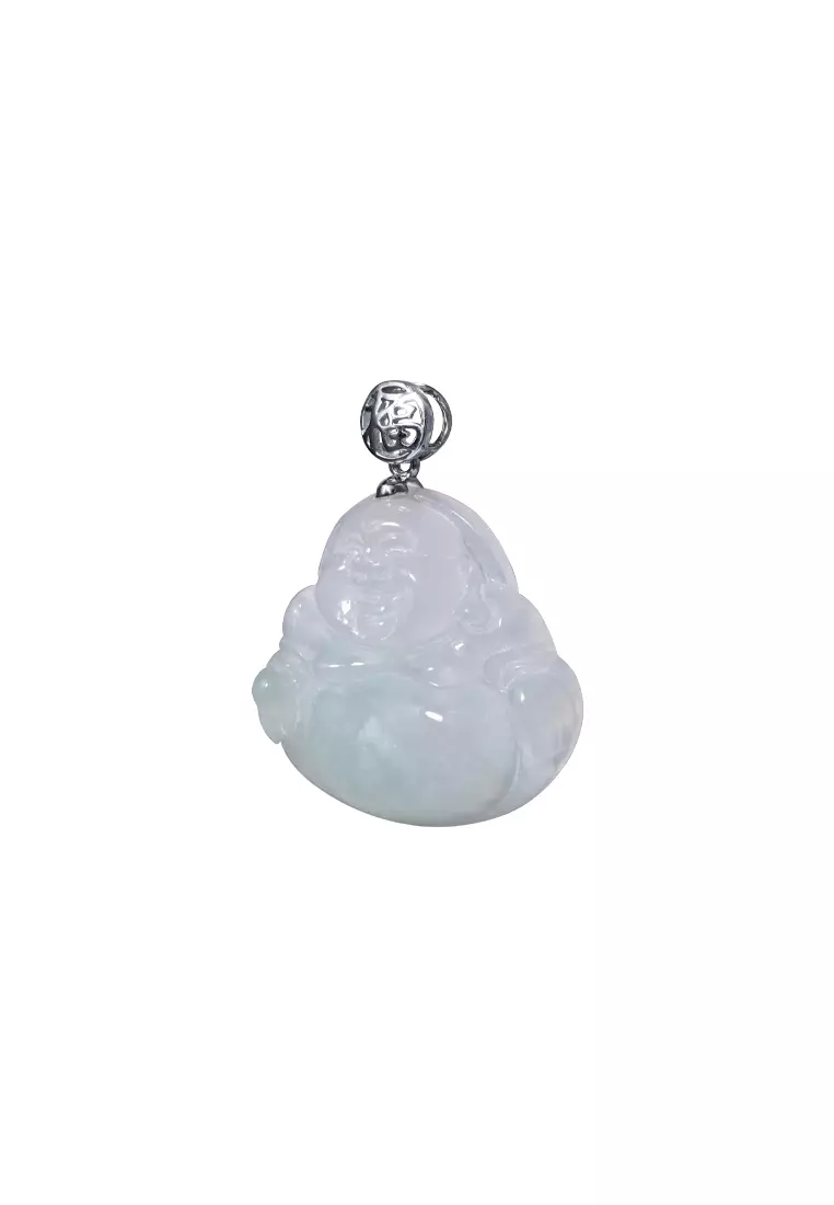 Buy TOMEI TOMEI Buddha Jade Pendant, White Gold 750 Online | ZALORA ...