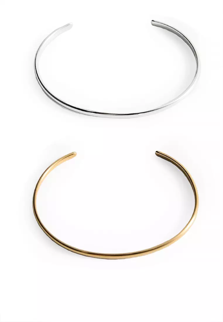 Buy Mango Set of Assorted Stainless Steel Bracelets Online | ZALORA ...