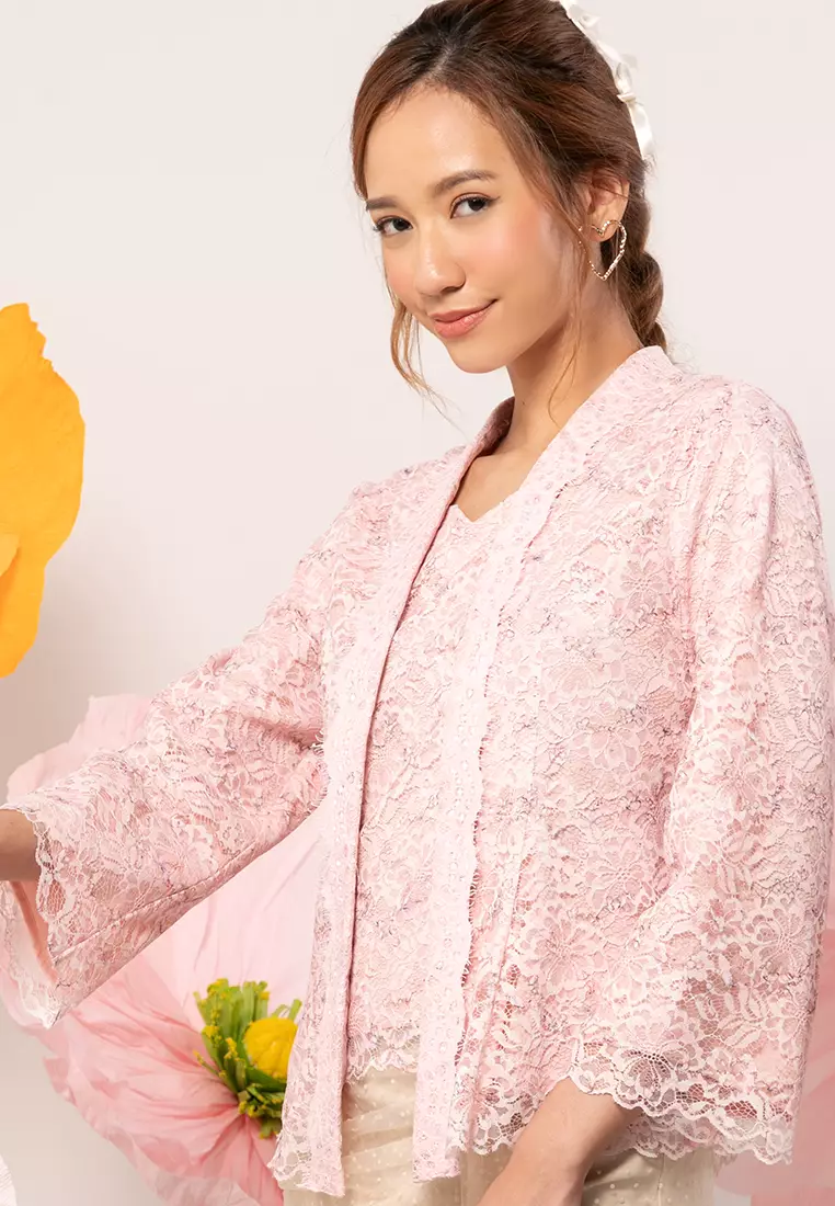 Jual Lubna Lace Kebaya Top Original 2024 Zalora Indonesia