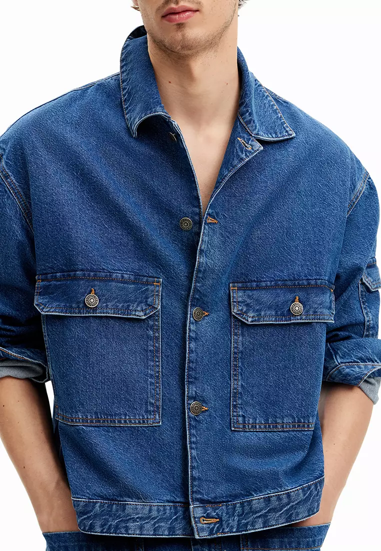 Buy Desigual Desigual Man Denim jacket with pockets. 2026 Online ...