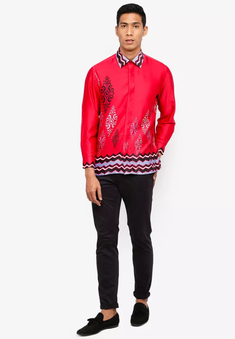 Buy Gene Martino Men's Batik Shirt Online | ZALORA Malaysia