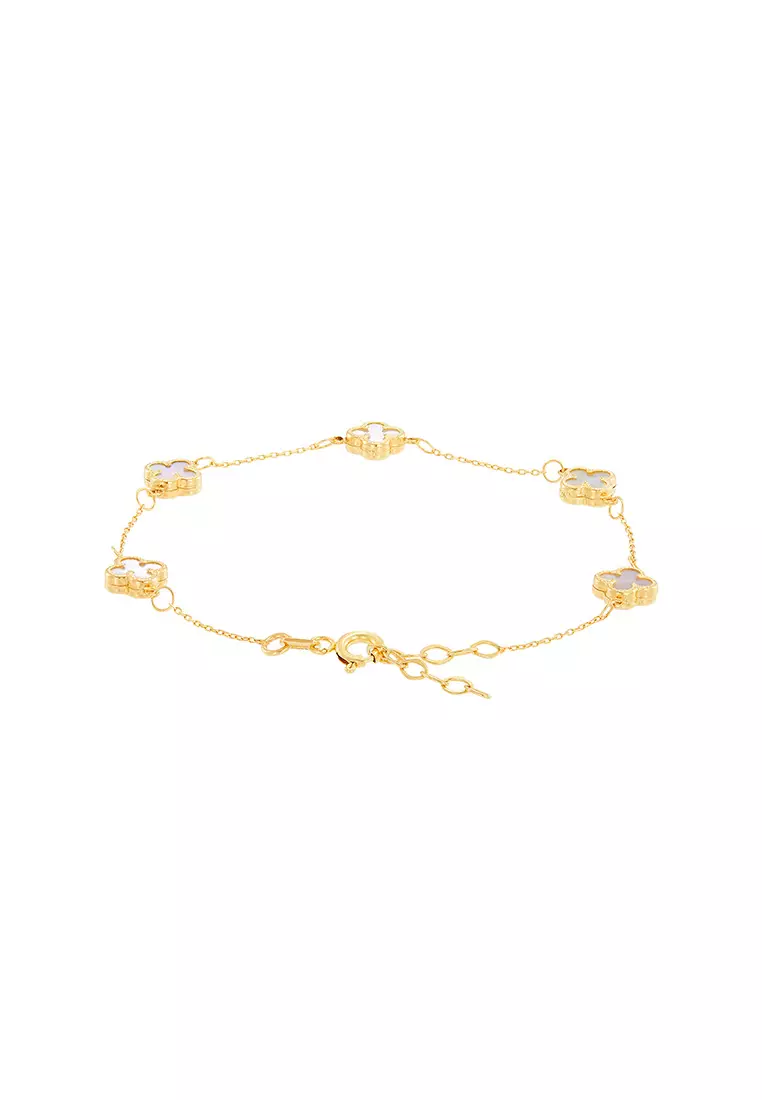 Buy HABIB HABIB Mother of Pearl Bracelet in 585/14K Yellow Gold YOMB00006 Online | ZALORA Malaysia