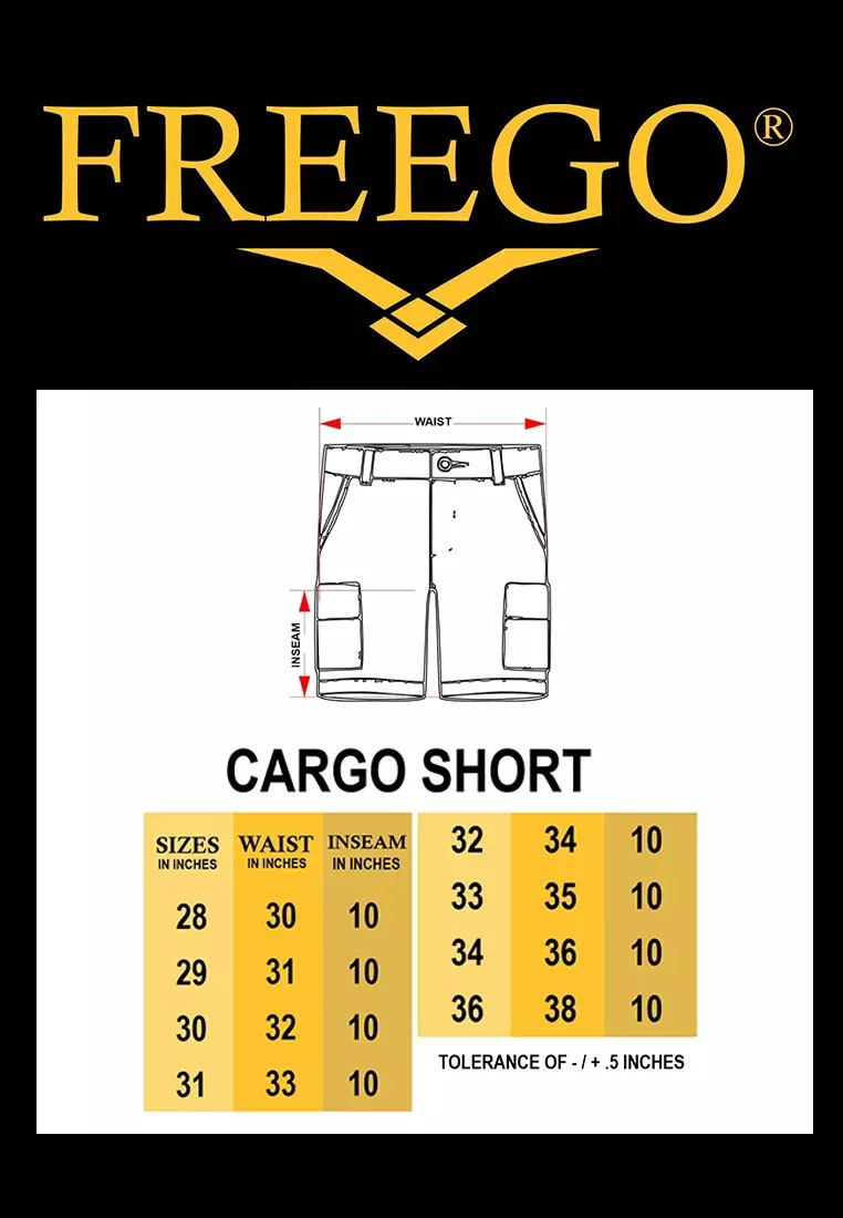 Buy Freego Mens Cargo Shorts 2025 Online | ZALORA Philippines
