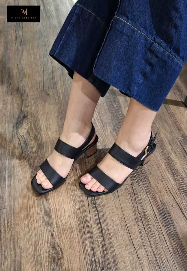 Jual NICHOLAS EDISON Nicholas Edison Heel Aiko Black Original 2025 ...