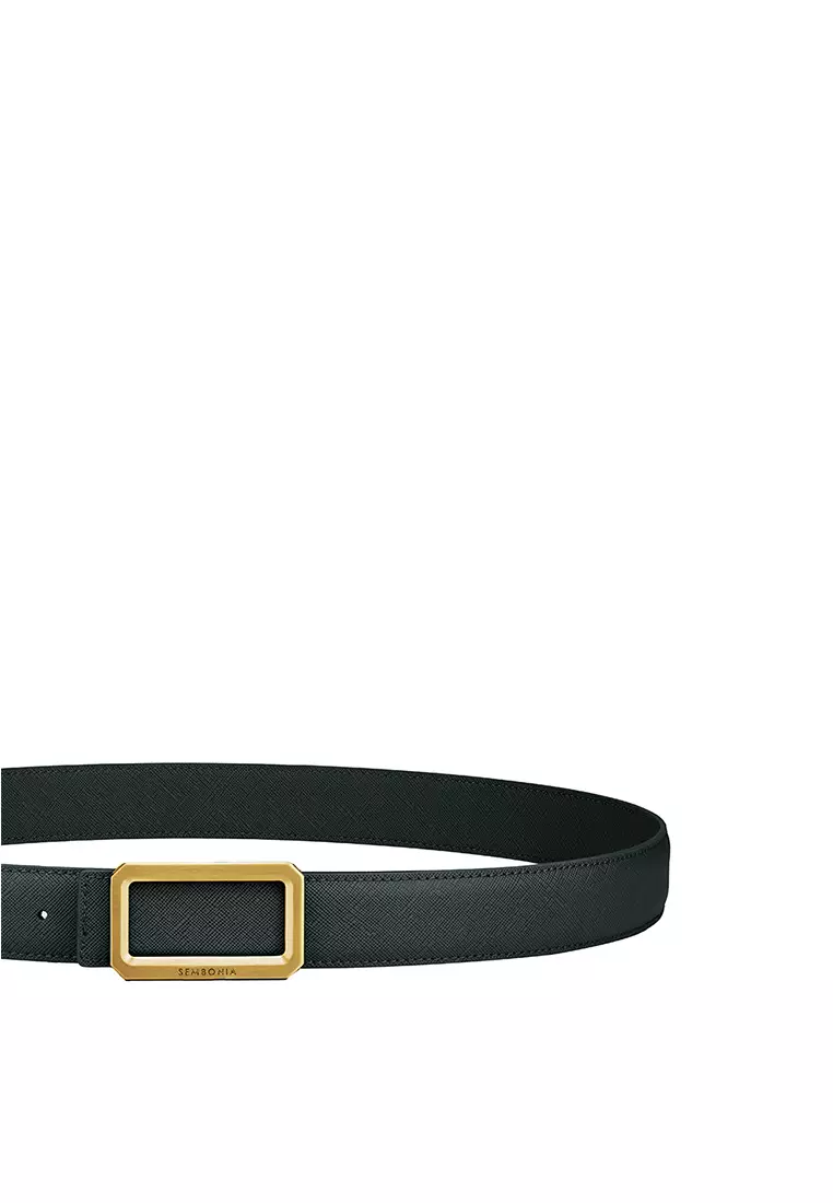 Buy SEMBONIA Sembonia 3.2cm Matte Gold Buckle Belt Online | ZALORA Malaysia