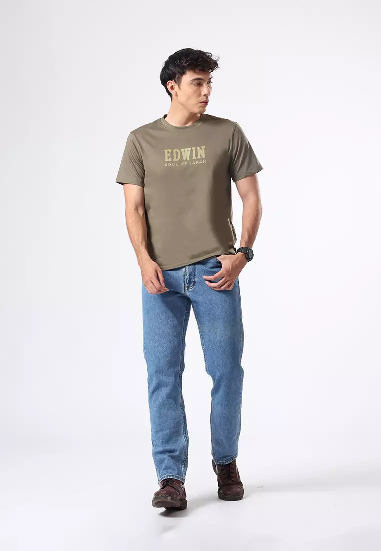 Jual Edwin Jeans EDWIN JEANS - T-SHIRT CLASSIC GREEN OLIVE Kaos Casual ...