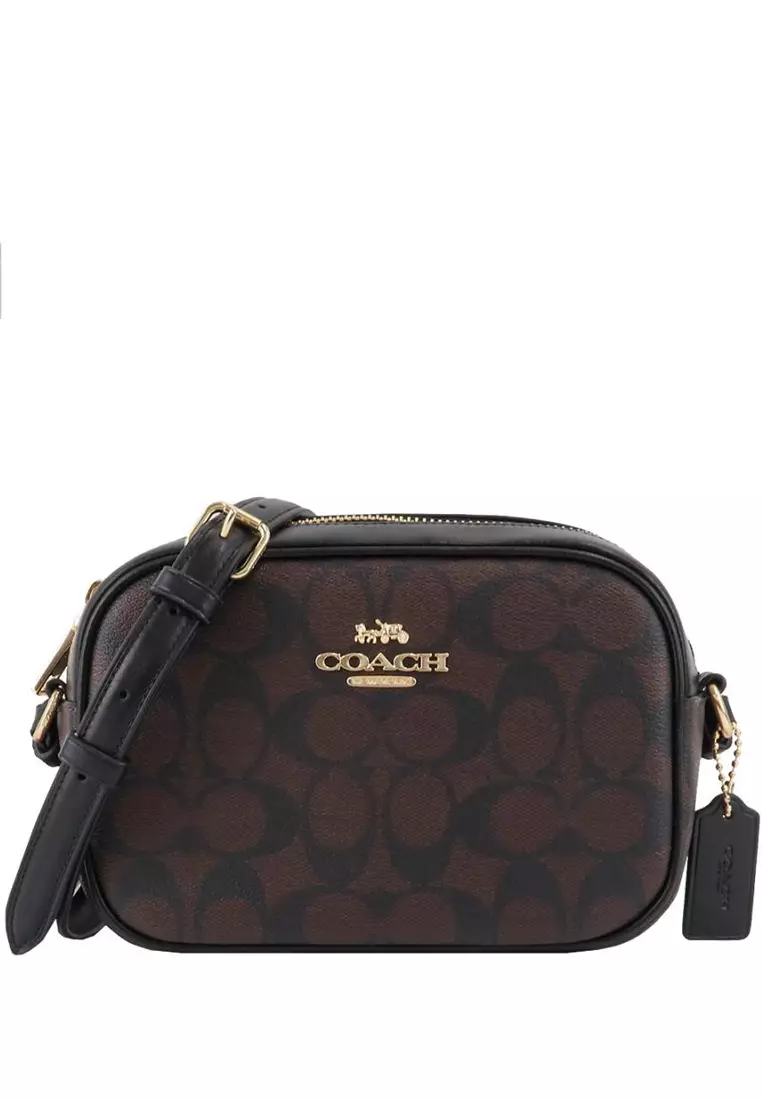 Buy Coach Mini Jamie Camera Bag In Signature Canvas - Dark Brown 2025 ...