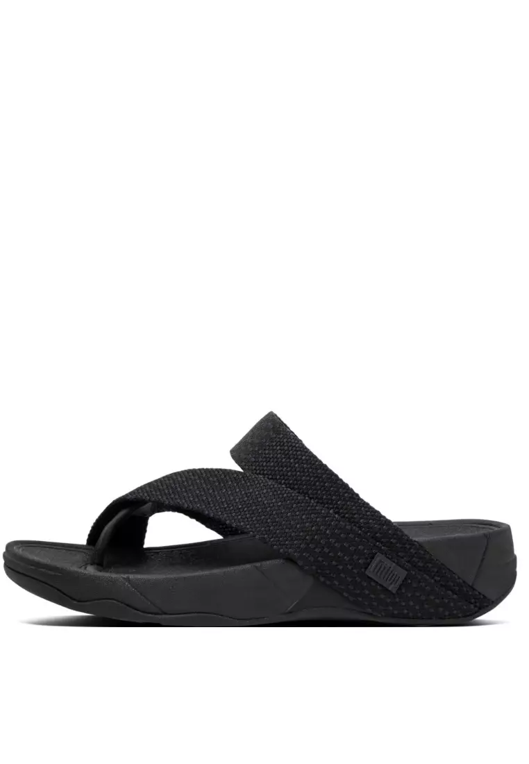 Buy FitFlop FitFlop SLING Men's Dotted-Weave Toe-Post Sandals - Black ...