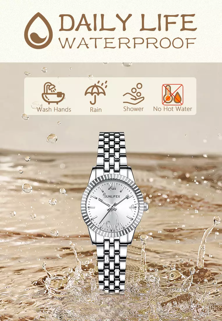 Jual Sunlifex Jam Tangan Wanita Original Mode Creative Dial Anti Air Kuarsa Bercahaya Jam Tangan ...