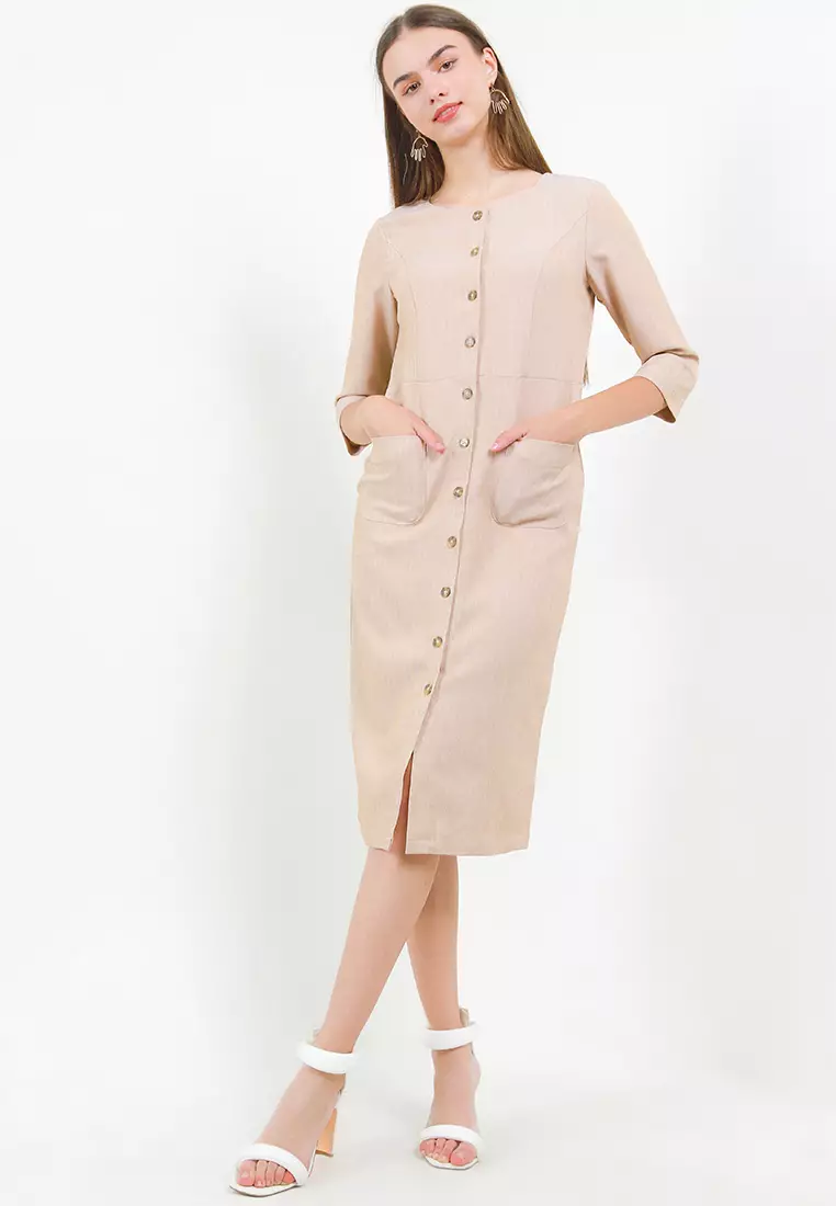 Jual WHITE|MODE Yedda Dresses Original 2025 | ZALORA Indonesia