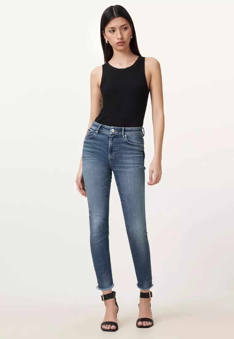 Buy AllSaints Miller Push Up Skinny Fit Denim Jeans Online | ZALORA ...