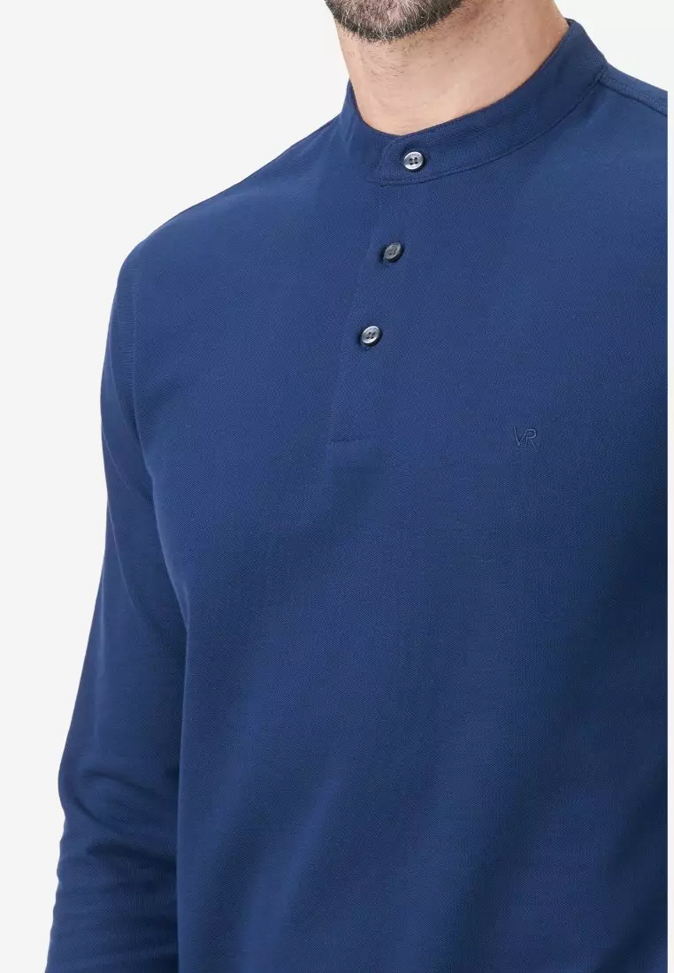 Buy Valentino Rudy Valentino Rudy Italy Men Basic Long Sleeve Polo ...