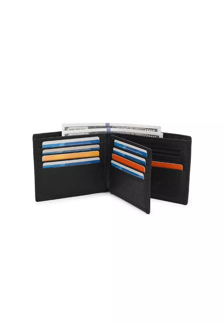 Buy Swiss Polo Men's Genuine Leather RFID Blocking Fortune Wallet ...