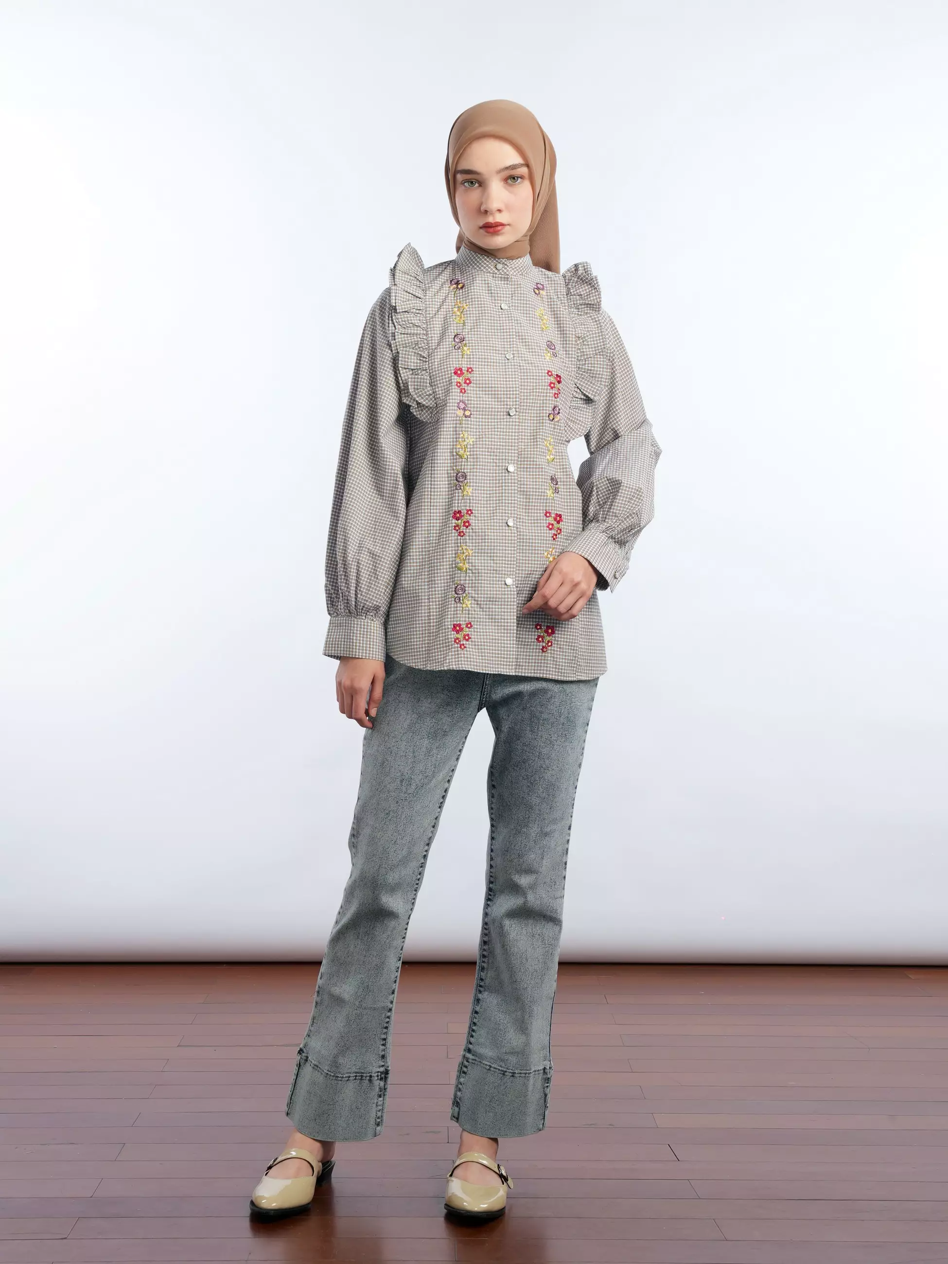 Jual Aleza Aleza - Ellie Shirt Brown Original 2025 | ZALORA Indonesia