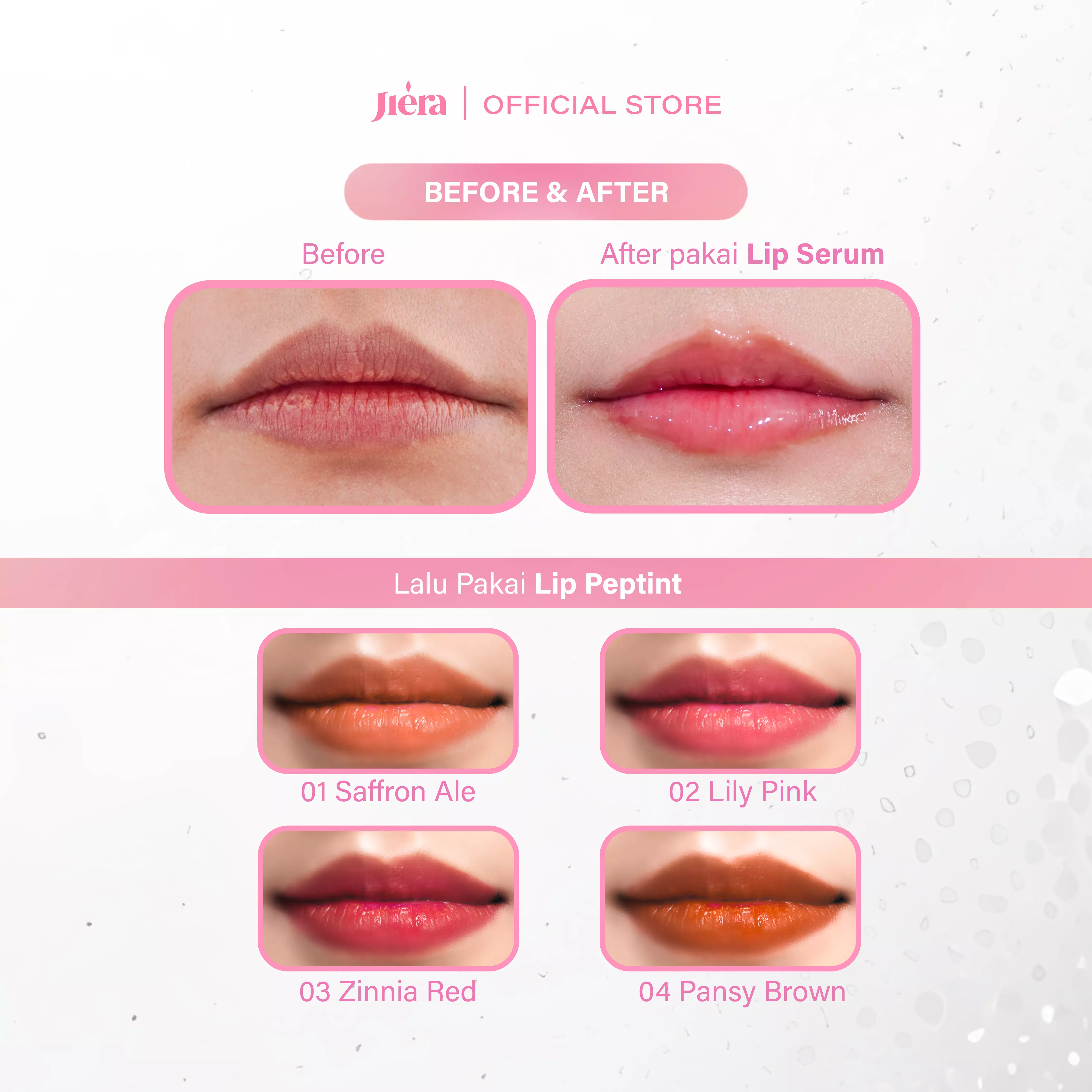 Jual Jiera [Bundling] JIERA Lip Peptint 3,5ml |)Shade 0.2 Lily Pink ...