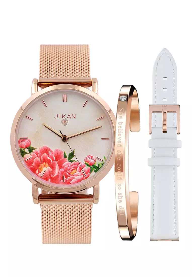 Buy JIKAN BOTAN Quartz Watch x Hannah Martin Watch Strap & Jewelry Set ...