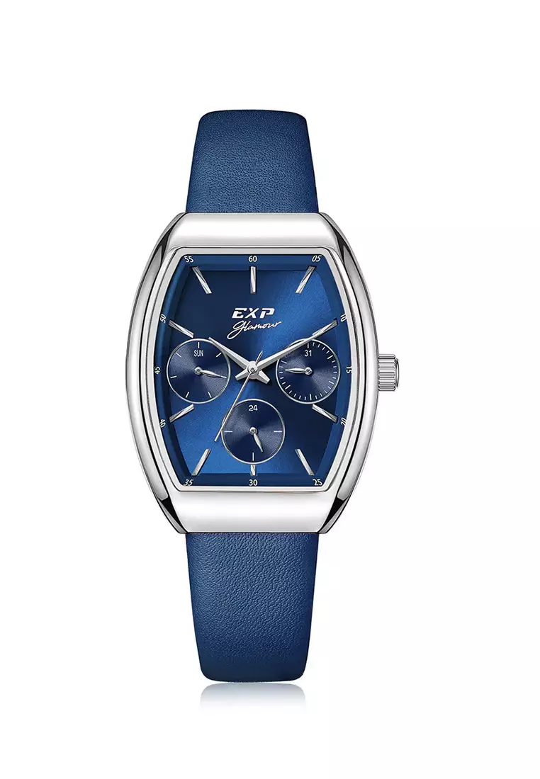 Jual Expedition Expedition Jam Tangan Wanita - Blue Silver - Leather ...