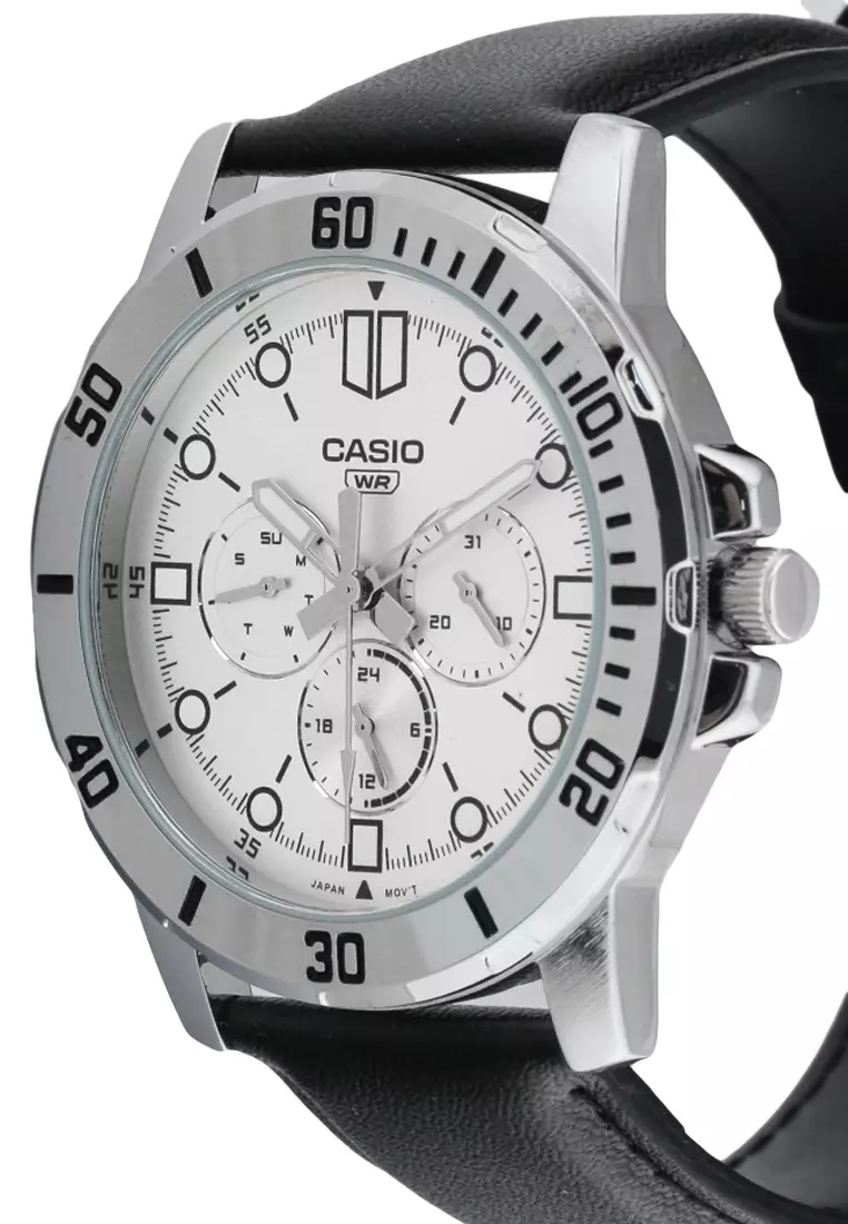 Jual Casio Casio Men Analog Mtp Vd300l 7eudf Black White Original 2024 Zalora Indonesia