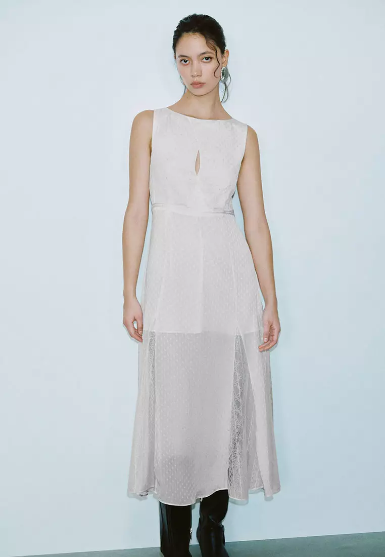Buy URBAN REVIVO Sleeveless Cut Out A Line Midi Dress 2026 Online | ZALORA