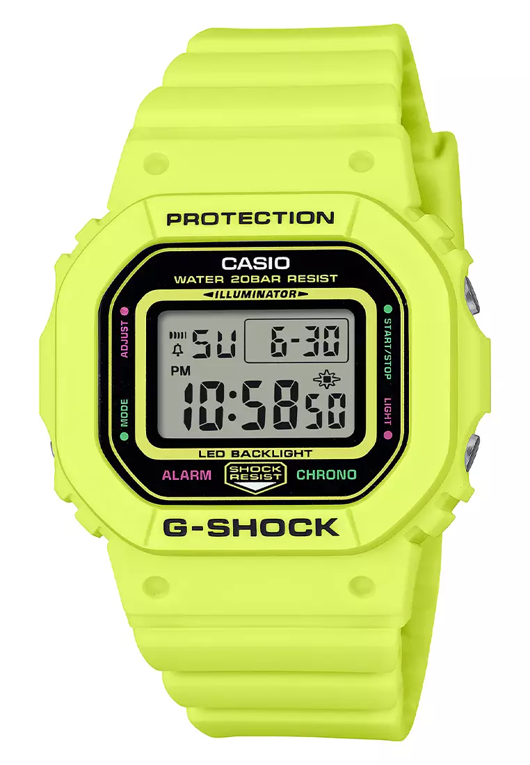 Jual G-SHOCK Casio G-Shock DW-5600EP-9D Lime Green Resin Band - Jam Tangan Digital Unisex ...