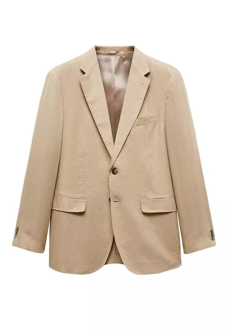 MANGO Man 100% Linen Slim-Fit Suit Jacket 2024 | Buy MANGO Man Online ...