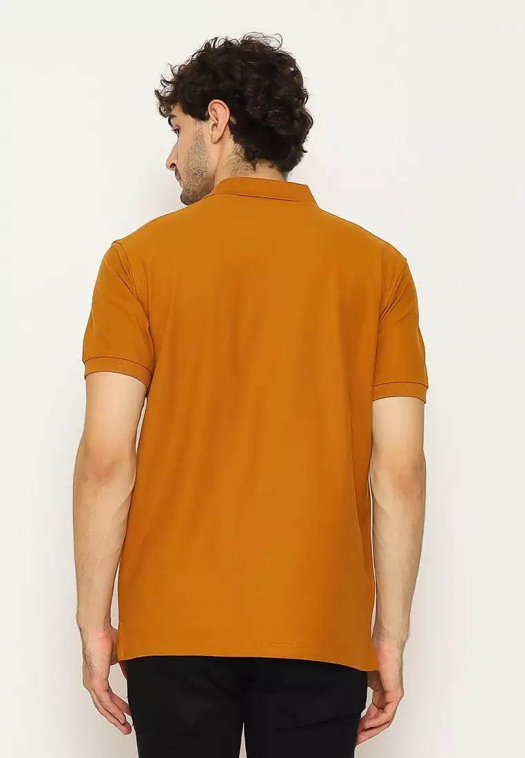 Jual HEMMEH HEMMEH PoLo Shirt Kaos Wangki Coklat Mustard Polos Original 2025 | ZALORA Indonesia
