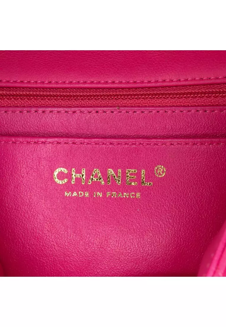 Buy CHANEL Pre-Loved Chanel Mini Rectangular Classic Chevron Lambskin ...