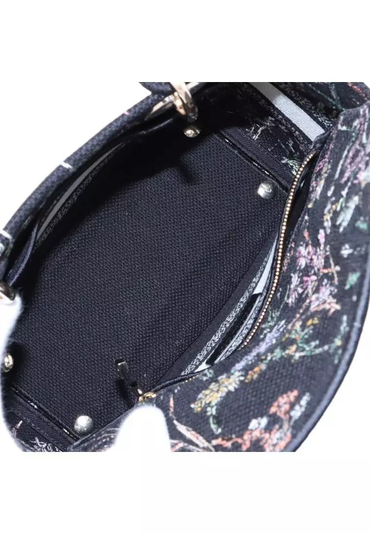 Buy Dior Pre-Loved Dior Medium Embroidered Canvas Herbarium Lady D Lite ...