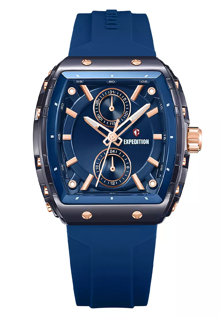 Jual Expedition Expedition - Jam Tangan Analog Wanita - Blue - Rubber ...