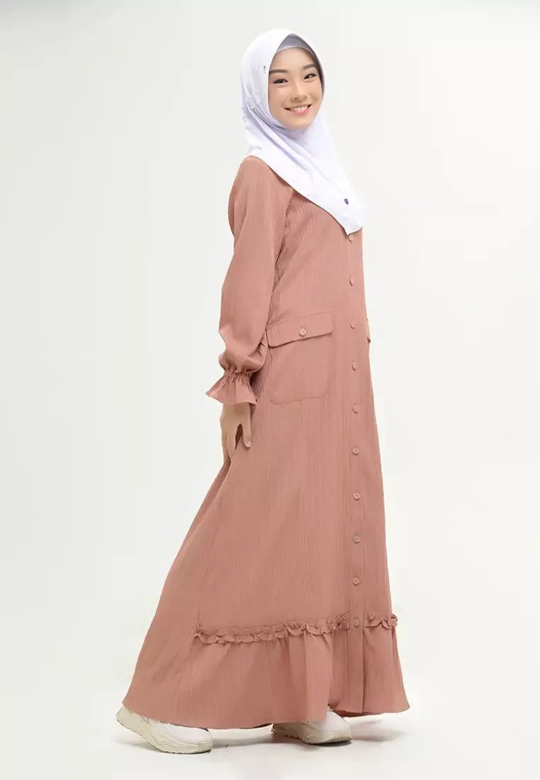 Jual RABBANI Rabbani - Dress Muslim Wanita Dara Sheva Exclusive Peach ...