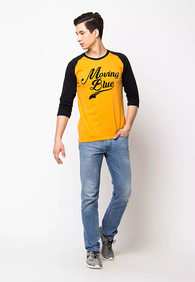 Jual Moving Blue Moving Blue 3/4 sleeve Original 2025 | ZALORA Indonesia