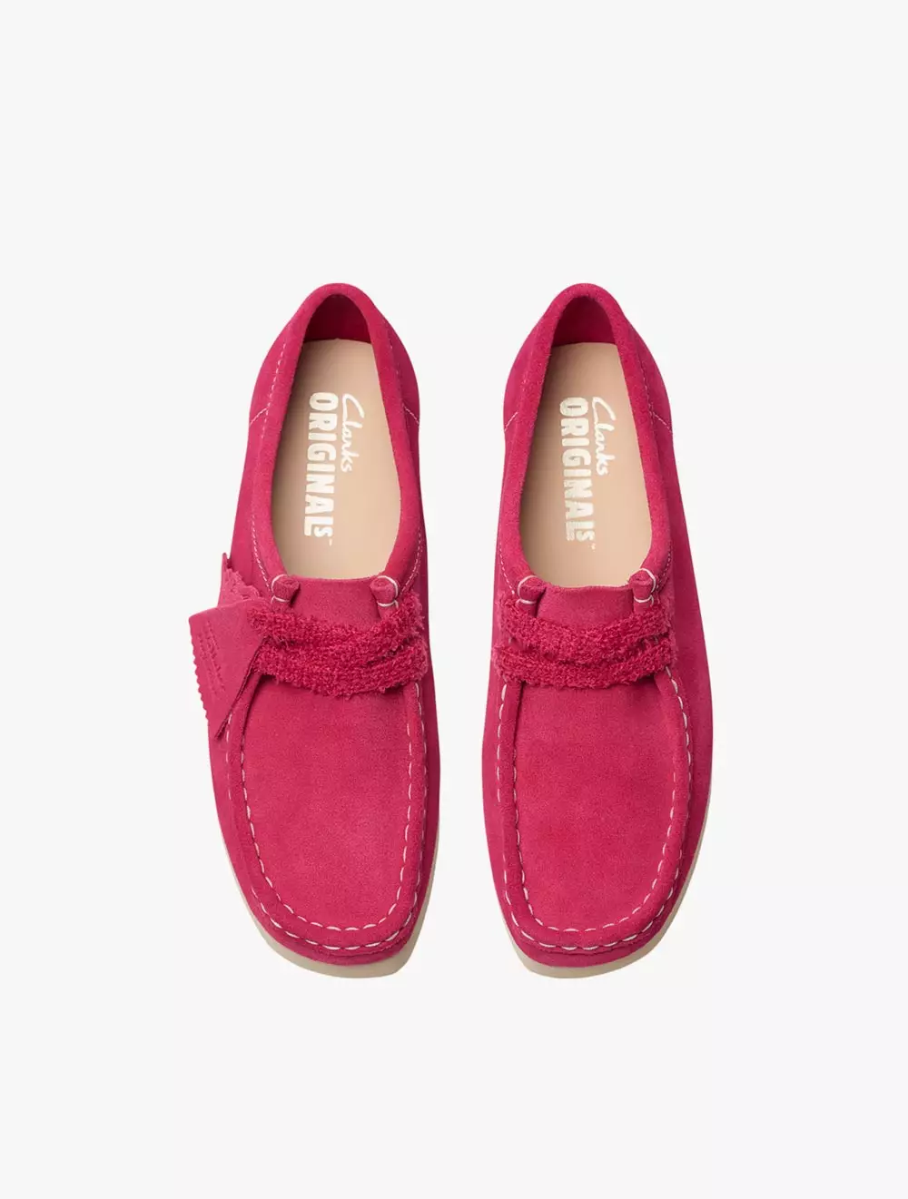 Jual CLARKS Clarks Wallabee. 2604 Bright Pink Sde Original 2025 ...